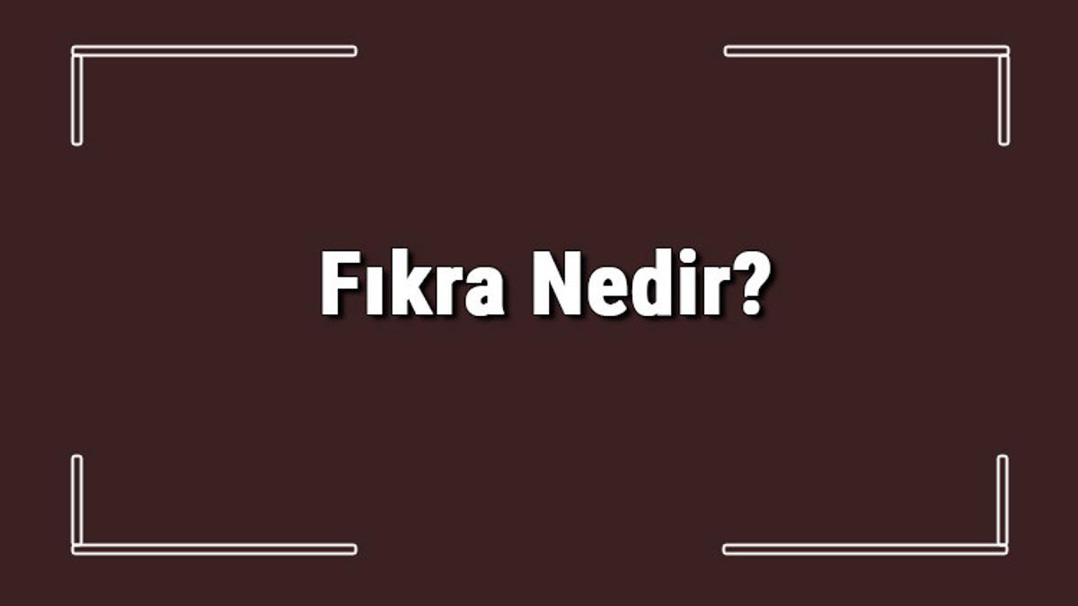 Fıkra Nedir? Fıkra Özellikleri Ve Örnekleri İle Komik Fıkralar