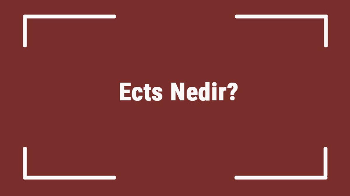 Ects Nedir? Akts Ve Ects Terimleri Aynı Mı? 1 Ects Kaç Kredi Yapar?