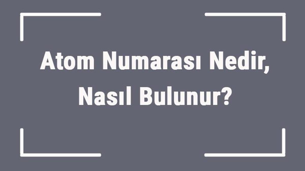 Atom Numarası Nedir, Nasıl Bulunur? Atom Numarası En Büyük Ve En Küçük ... Atom Numarası Nedir, Nasıl Bulunur? Atom Numarası En Büyük Ve En Küçük ...