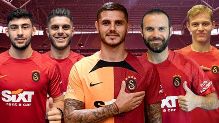 Galatasaray'dan son gece imza şov! Mauro Icardi, Yusuf Demir, Juan Mata, Rashica ve Ross Jensen ...